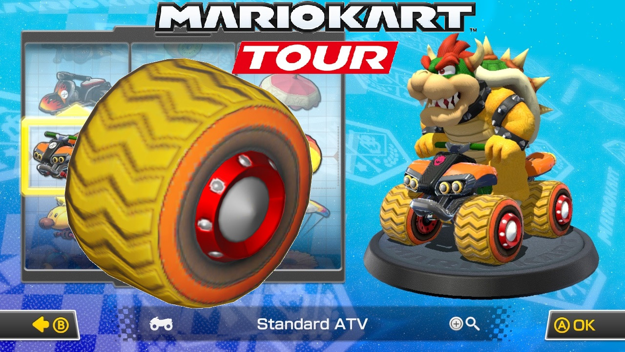 Yellow Spiky Monster Tires from MKT Mod for Mario Kart 8 Deluxe | MK8D Mods