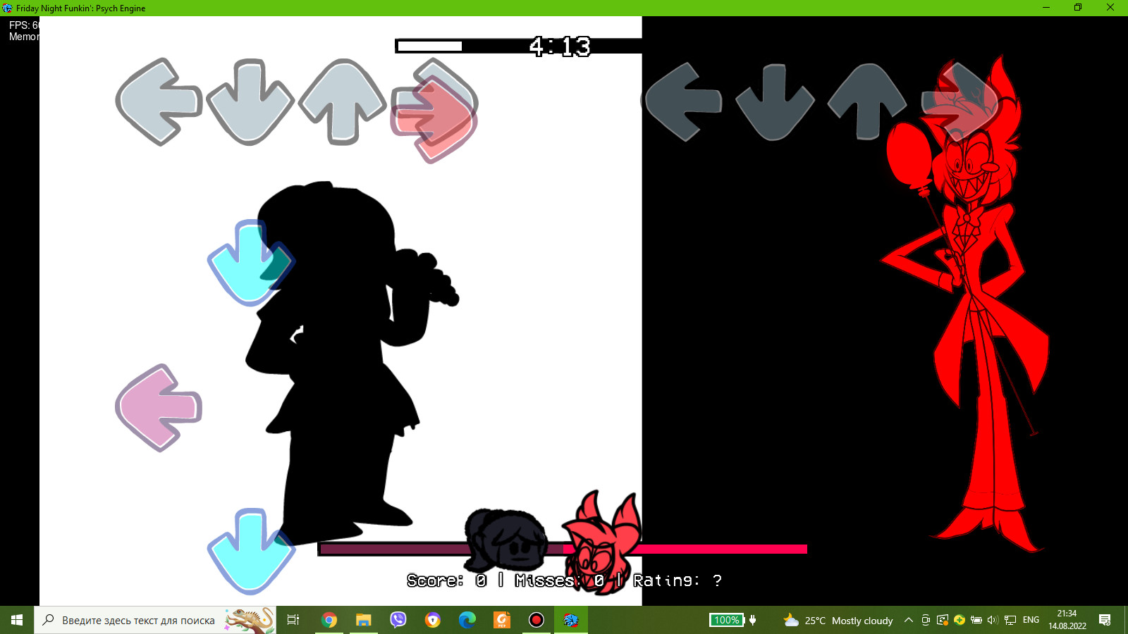 Bad Apple,but Yandere and Alastor + Chrom.Scales [Friday Night Funkin ...