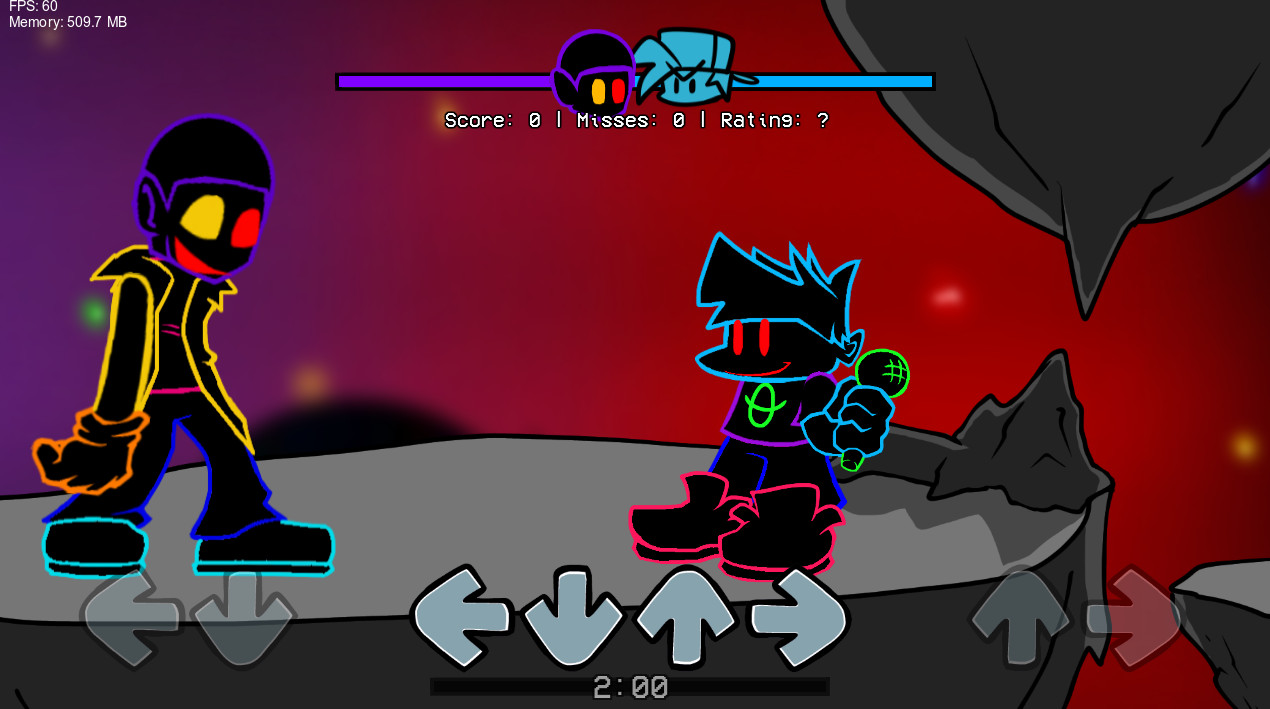 Danky's Dark and Glow Beatdown V2 [Friday Night Funkin'] [Mods]