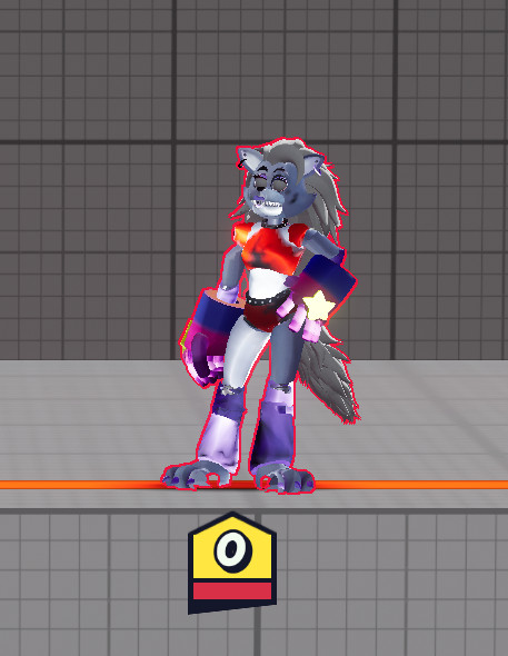 Roxanne Wolf over Garnet Mod for MultiVersus | MVS Mods