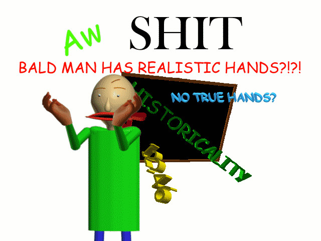 Baldi Has Realistic Hands Mod for Baldi's Basics | Baldi Mods