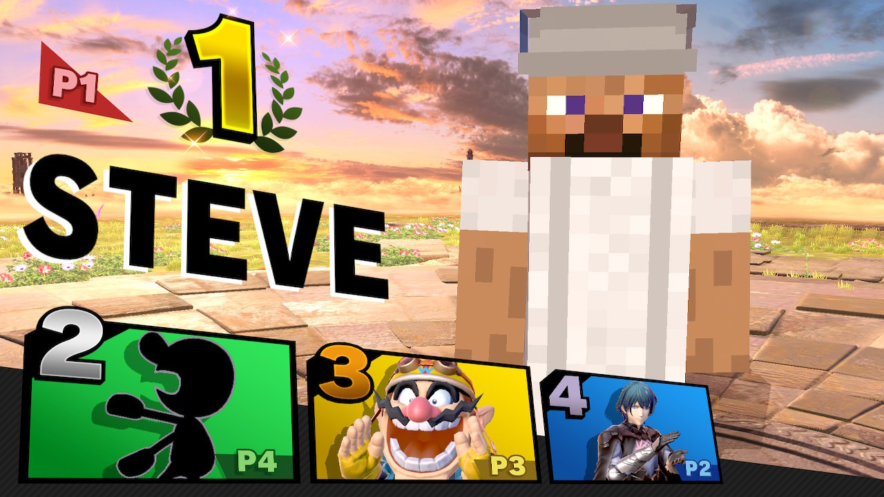 Salt Shaker Steve [Super Smash Bros. Ultimate] [Mods]