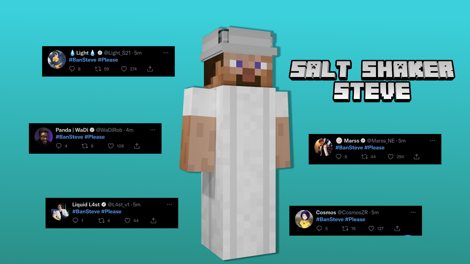 Salt Shaker Steve [Super Smash Bros. Ultimate] [Mods]