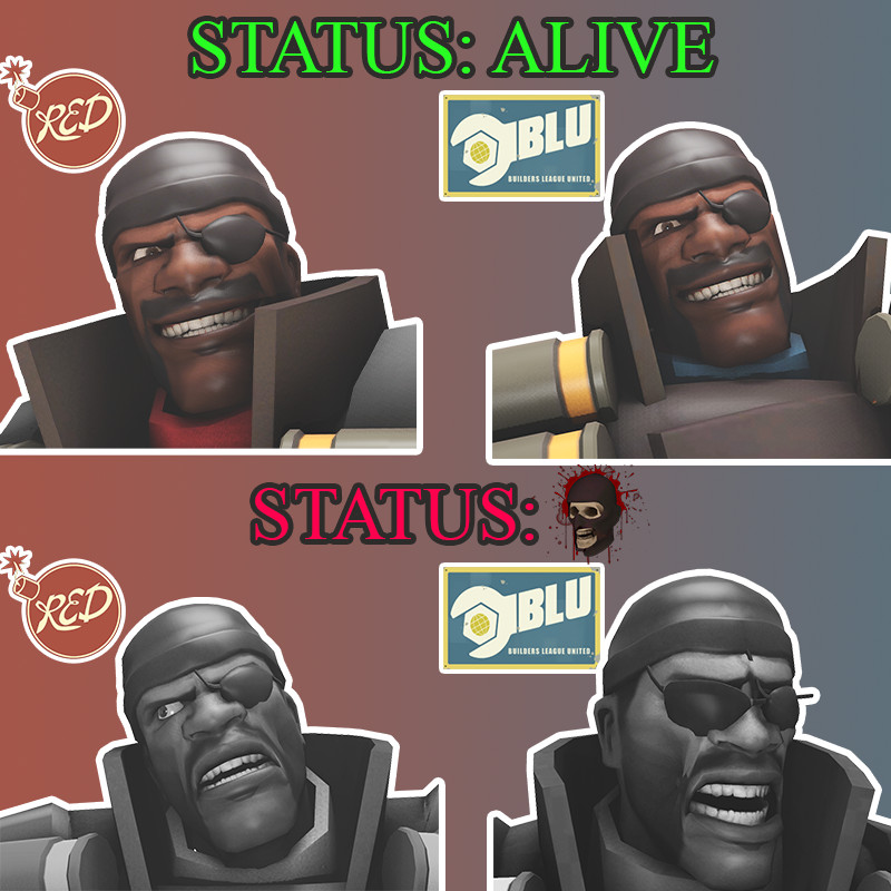 Interactive team status icons. Mod for Team Fortress 2 | TF2 Mods
