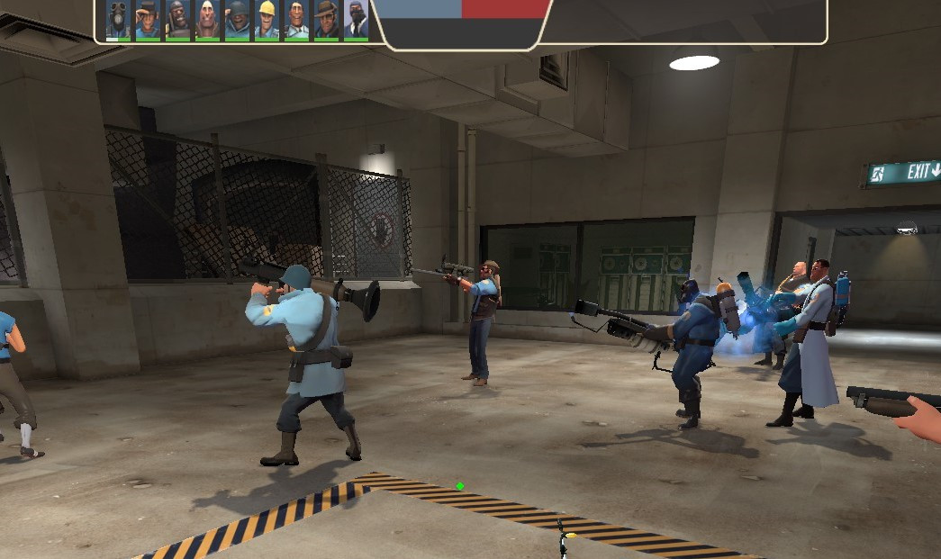 Interactive team status icons. Mod for Team Fortress 2 | TF2 Mods