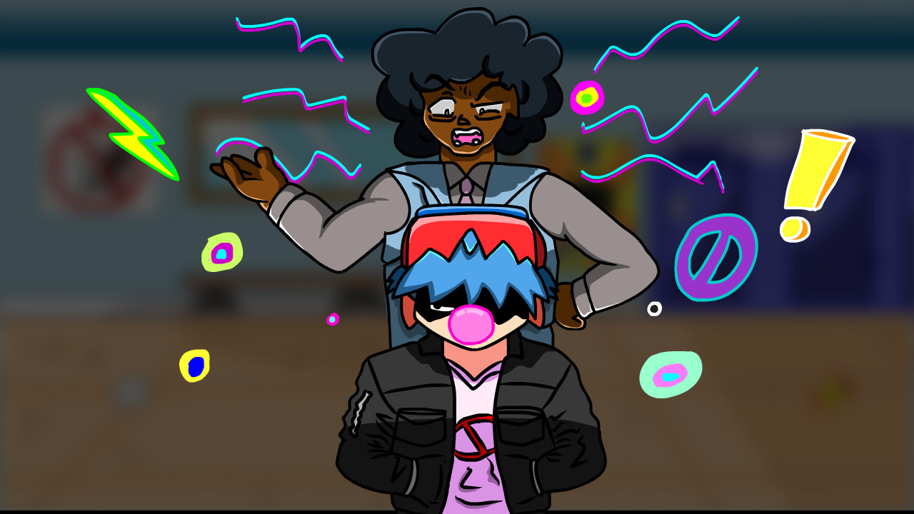 Vs. Hall Monitor: Hallway Hassle Mod for Friday Night Funkin' | FNF Mods