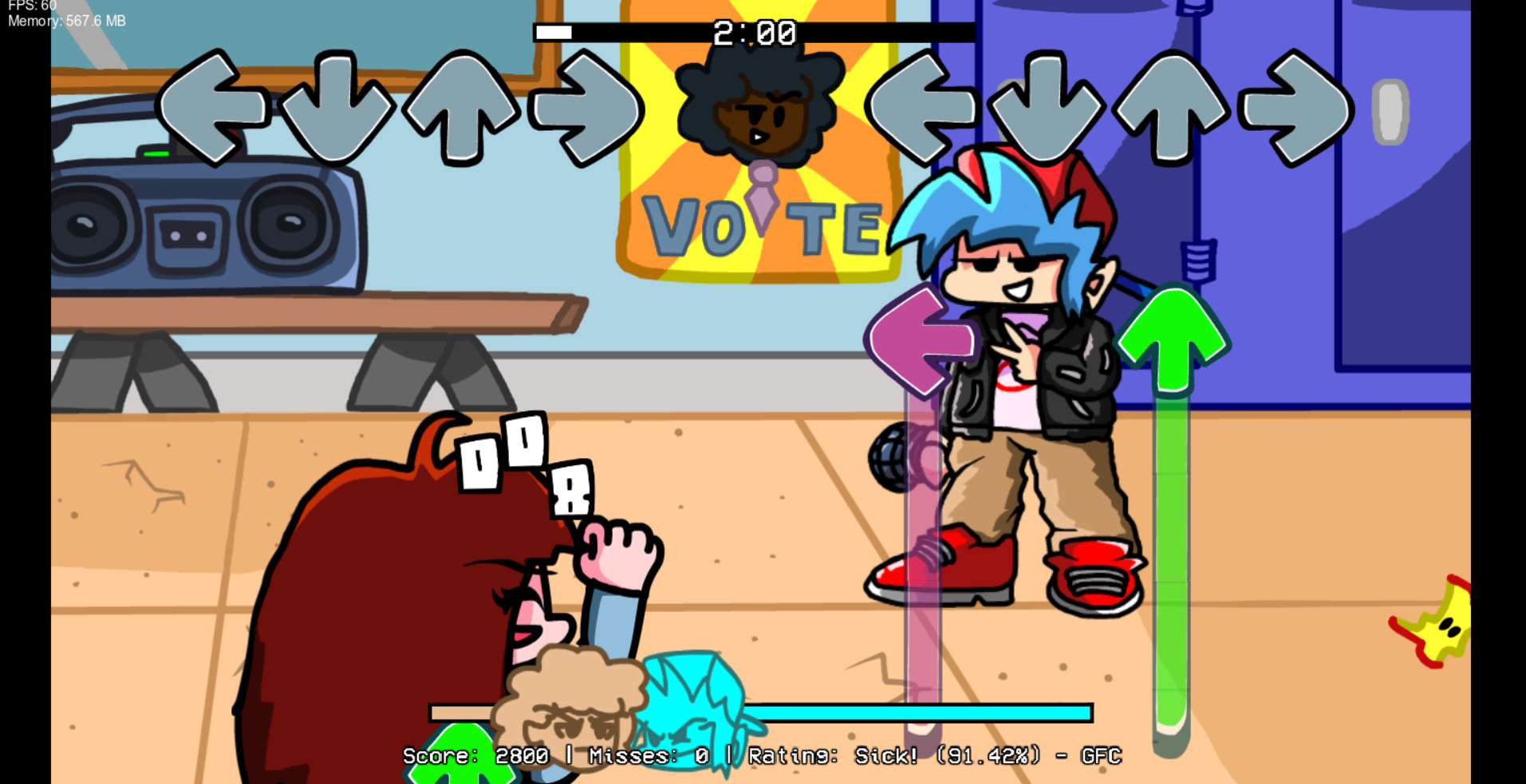 Vs. Hall Monitor: Hallway Hassle Mod for Friday Night Funkin' | FNF Mods