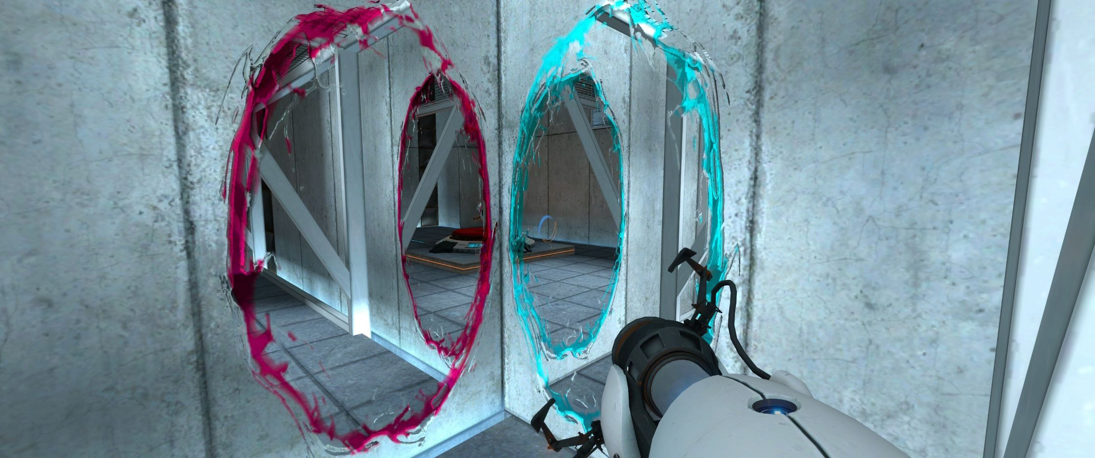 Pink & Blue Vines Portals (Custom Mask) Mod for Portal | PRTL Mods