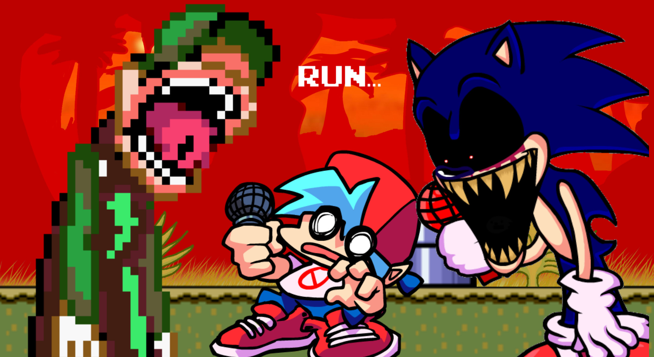 A .EXE TEAM UP! (Remix Pack) Mod for Friday Night Funkin' | FNF Mods