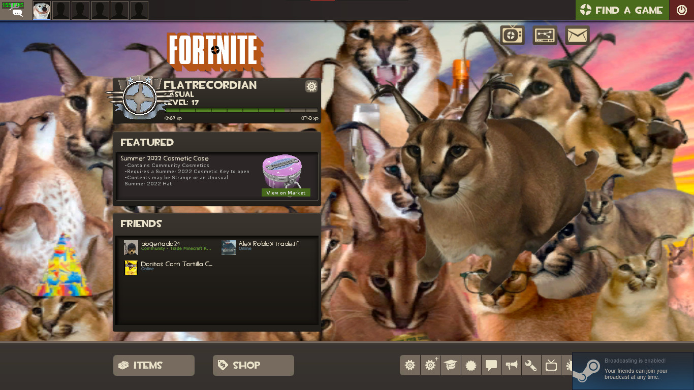 floppa background caracter collection! Mod for Team Fortress 2 | TF2 Mods