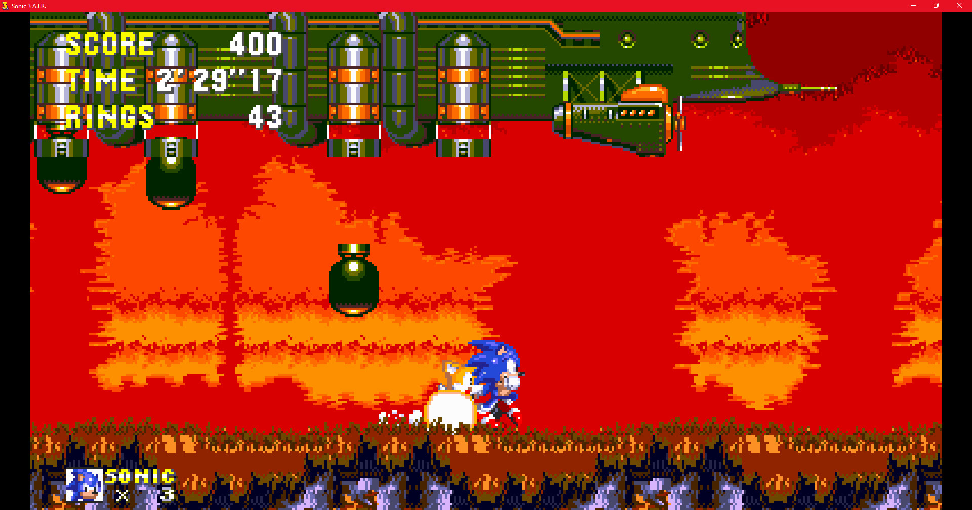 AIZ Bad Future & Present (Sonic CD PPZ Palette) Mod for Sonic 3 A.I.R ...