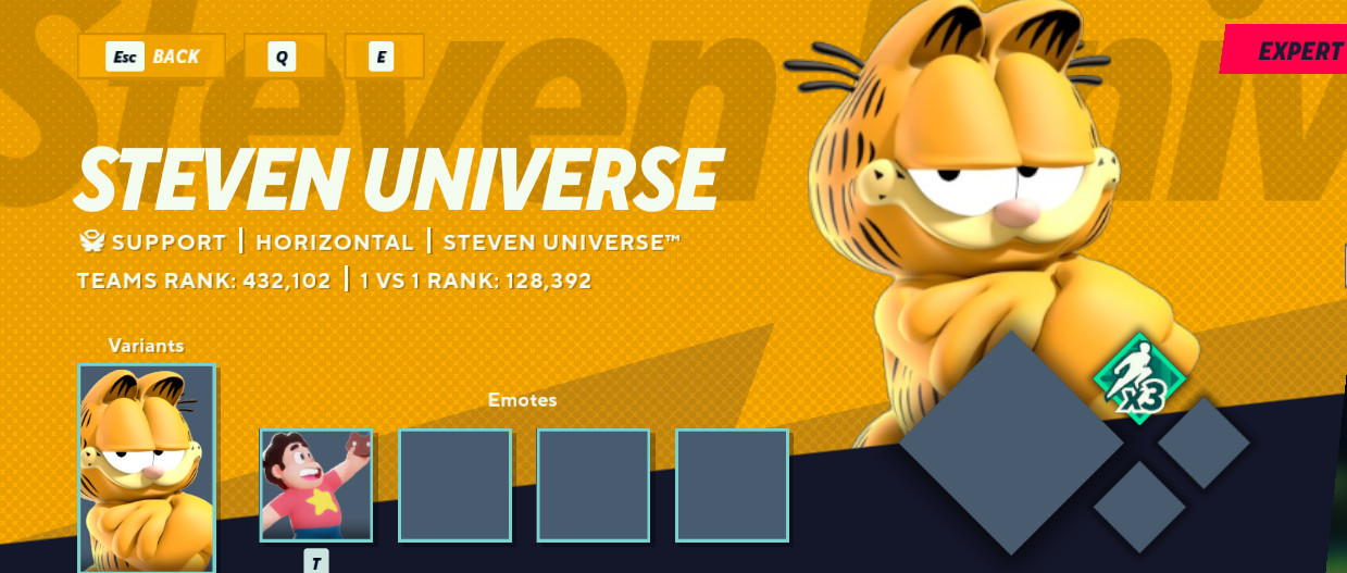Garfield over Steven Universe Mod for MultiVersus | MVS Mods