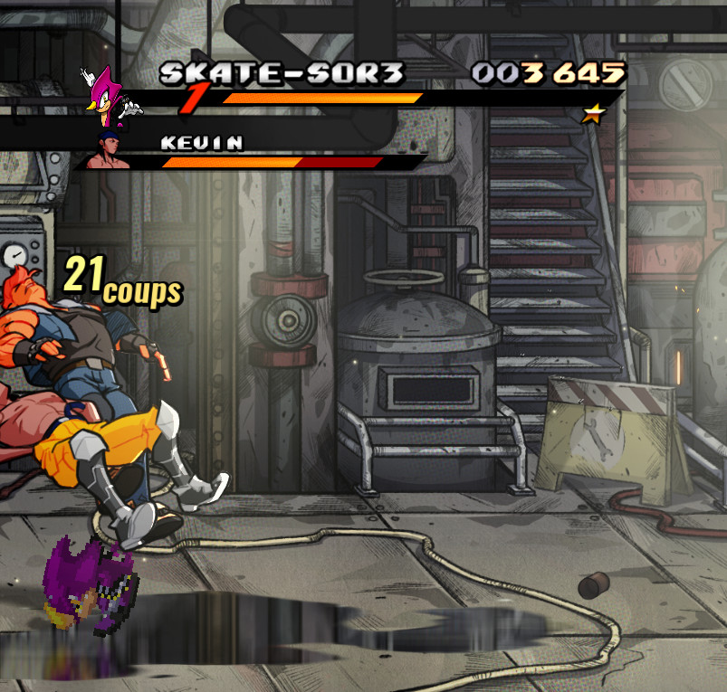 Classic Espio (over Skate SOR3) Mod for Streets of Rage 4 | SOR4 Mods