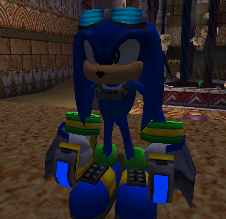 (X-Files Theme) The fabled Blue Knuckles [Sonic Adventure 2] [Mods]