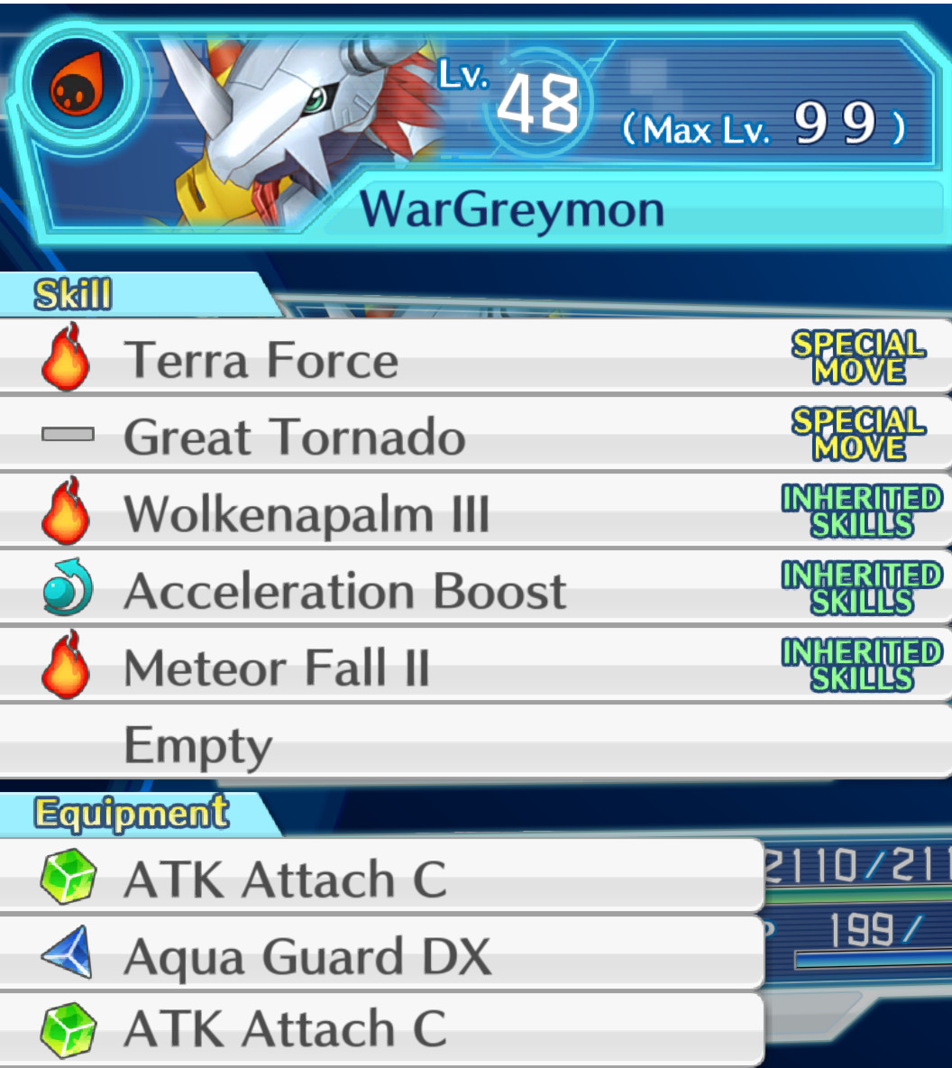 All Digimons have 3 Equip Slots Mod for Digimon Story Cyber Sleuth ...