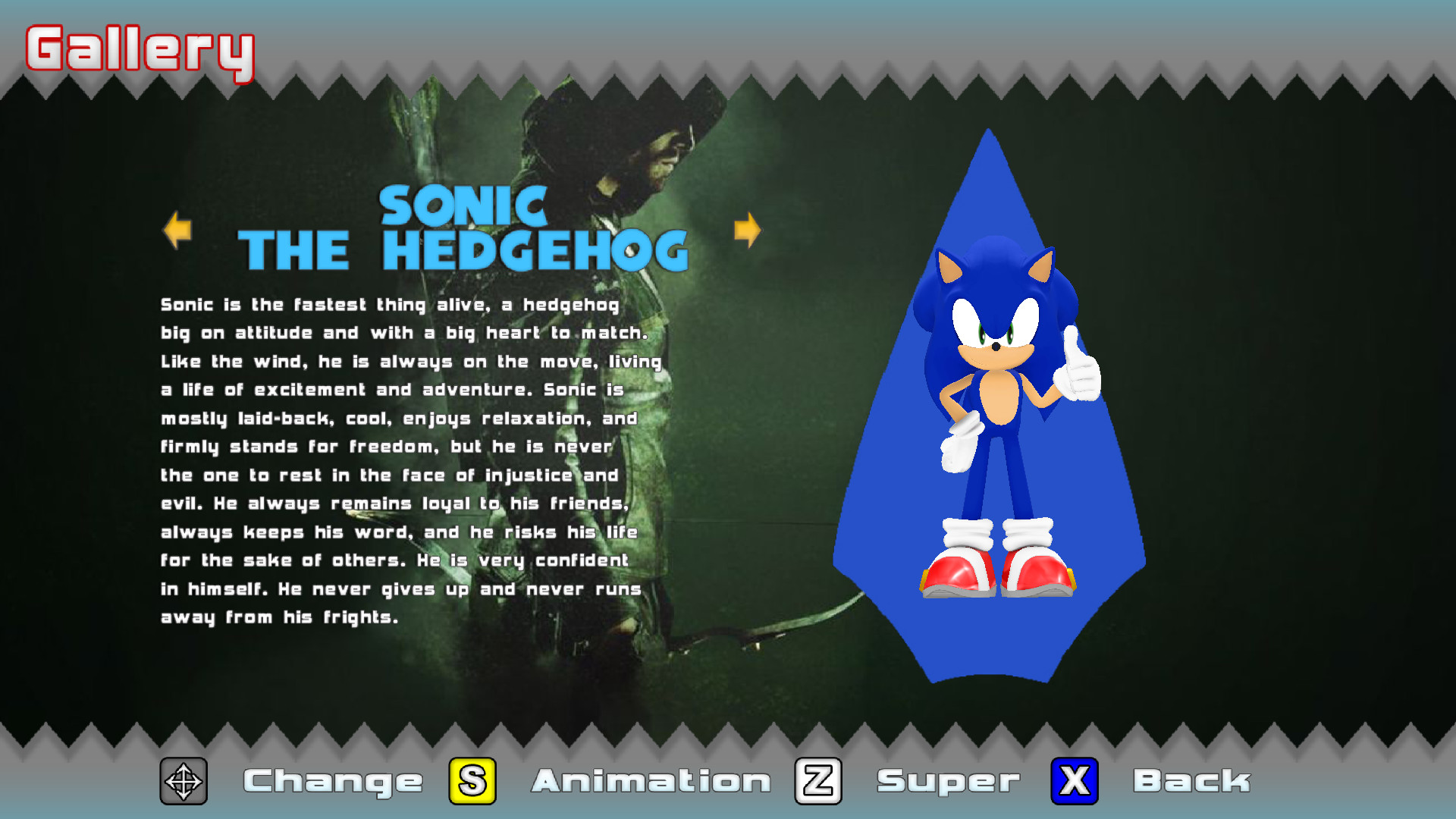 Arrow theme [Sonic World] [Mods]