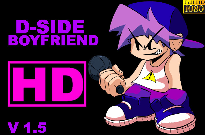 HD D-SIDE BOYFRIEND V 1.5 Mod for Friday Night Funkin' | FNF Mods