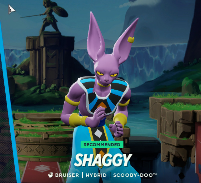 Beerus over Shaggy Mod for MultiVersus | MVS Mods