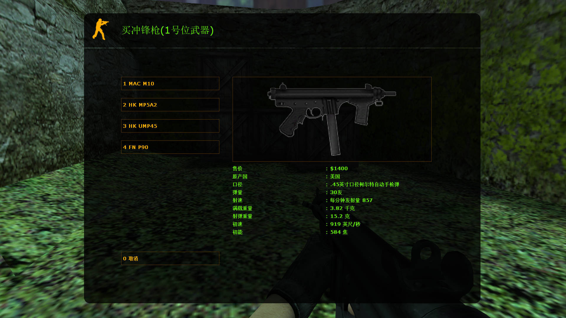 Beretta M12 Submachine Gun Mod for Counter-Strike 1.6 | CS1.6 Mods