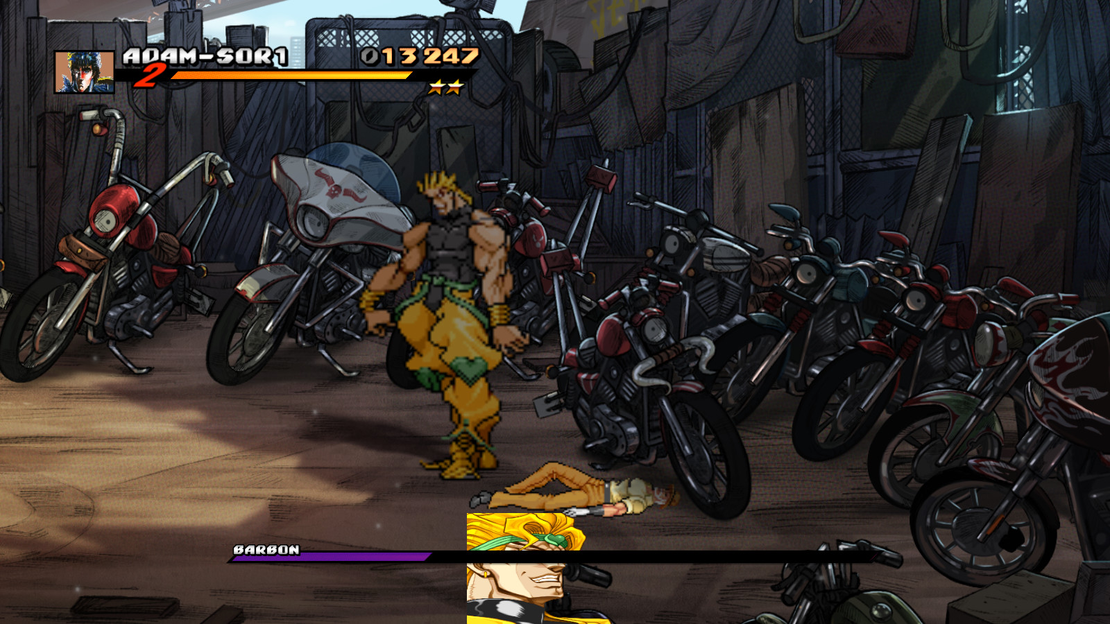 DIO-without jacket (over Barbon Boss) [Streets of Rage 4] [Mods]