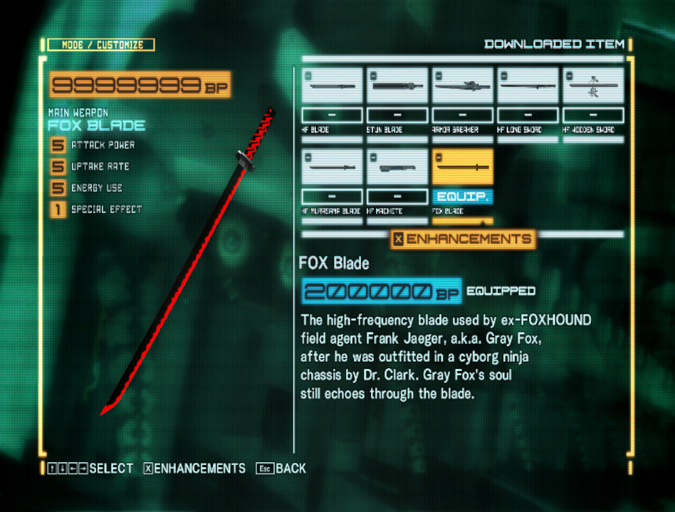 Gray Fox red and black retexture Mod for Metal Gear Rising: Revengeance ...