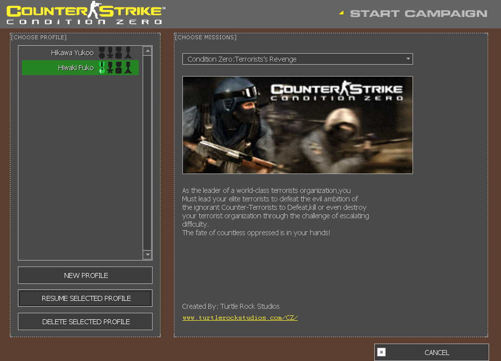 Condition Zero:Terrorist's Revenge Mod for Counter-Strike: Condition ...
