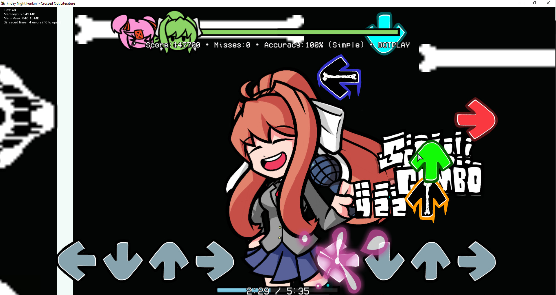 Crossed Out Literature HIGH EFFORT chart Mod for Friday Night Funkin ...