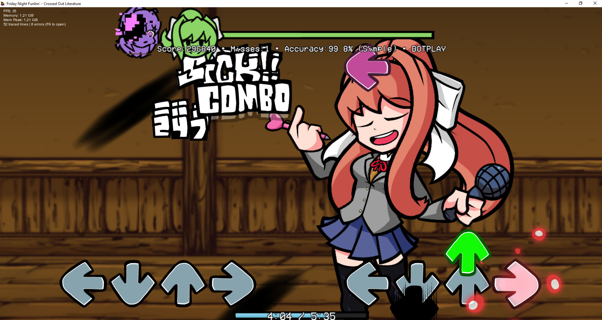 Crossed Out Literature HIGH EFFORT chart Mod for Friday Night Funkin ...