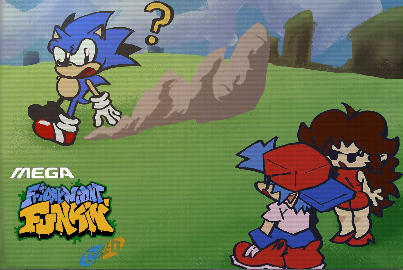 Friday Night Funkin': Mega CD Locked-on! [Friday Night Funkin'] [Mods]