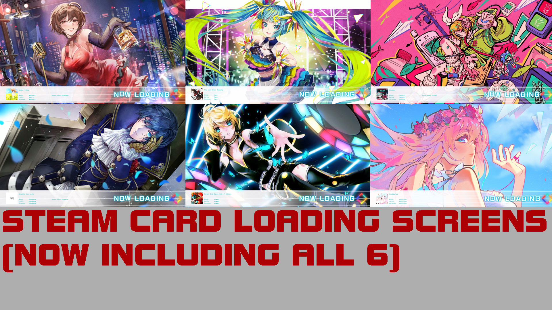 Steam Card Art Loading Screens Mod for Hatsune Miku: Project DIVA Mega ...