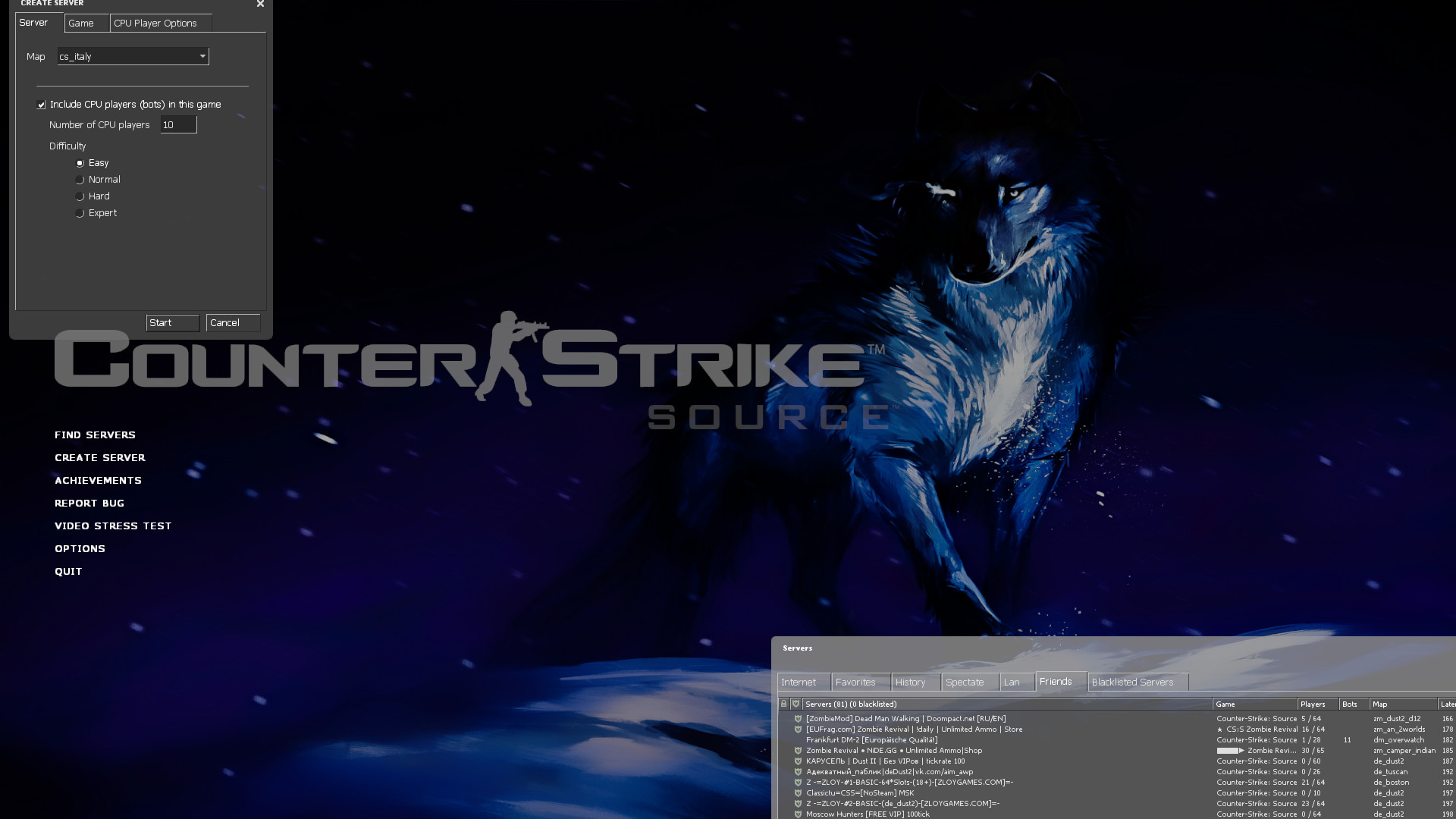 The Lone Wolf [Menu Background] [Counter-Strike: Source] [Mods]