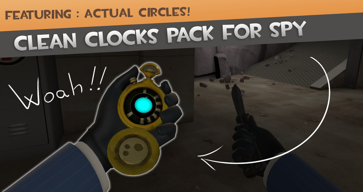 Clean Clocks Pack [Team Fortress 2] [Mods]