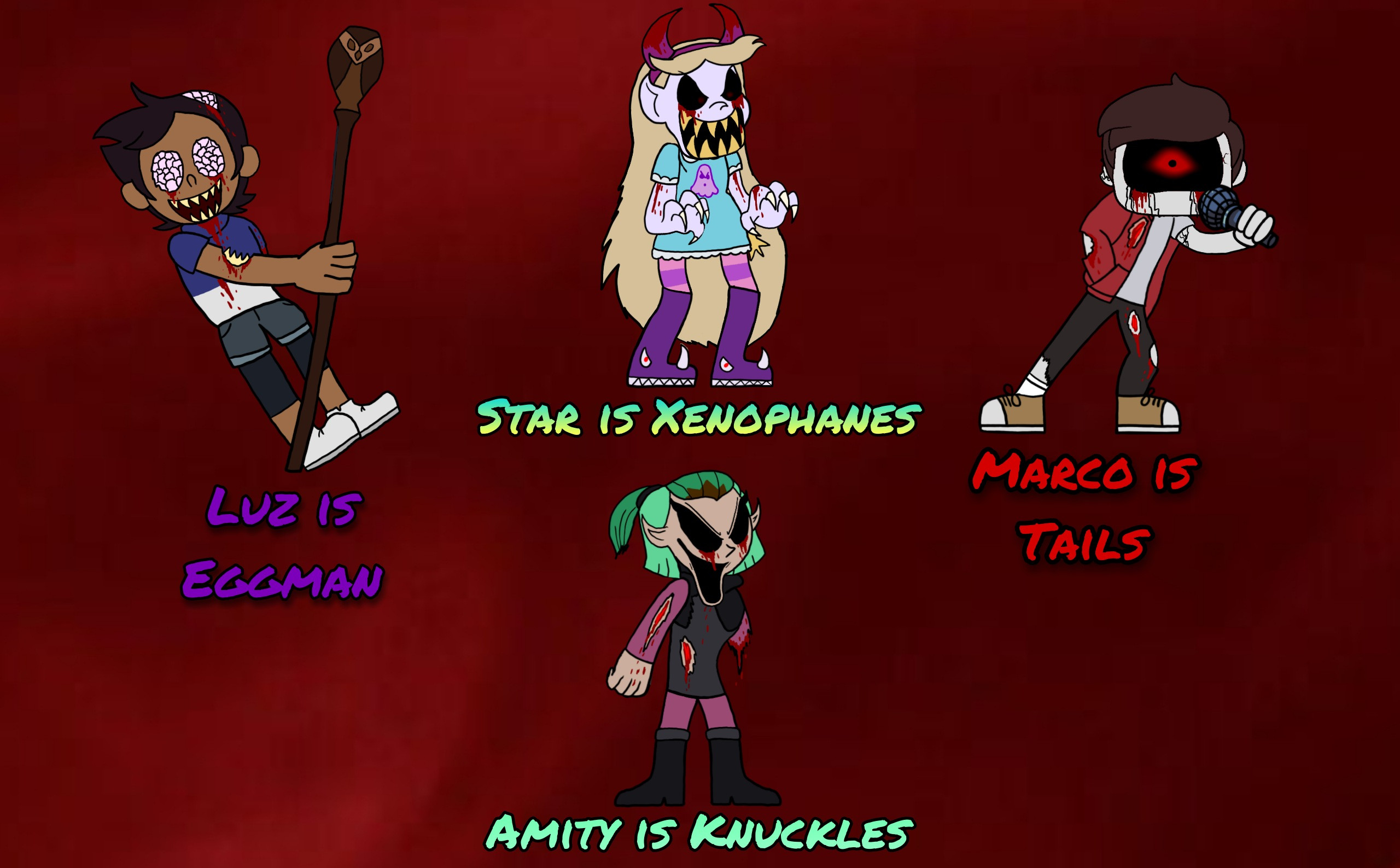 SVTFOE X TOH Triple trouble Mod for Friday Night Funkin' | FNF Mods