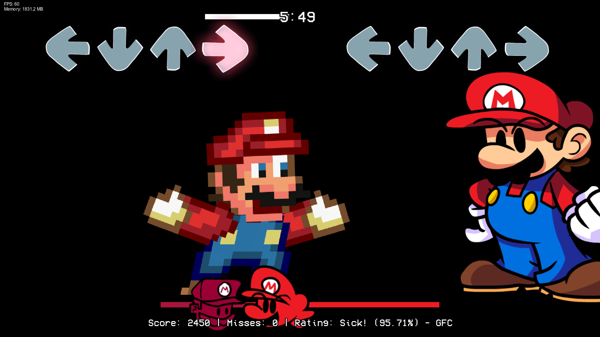 FNF Triple MarioTube (Playable) (NO CRASH) Mod for Friday Night Funkin ...