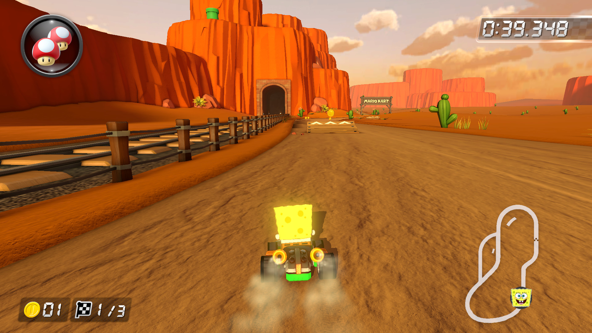 Original Kalimari Desert Mod for Mario Kart 8 Deluxe | MK8D Mods