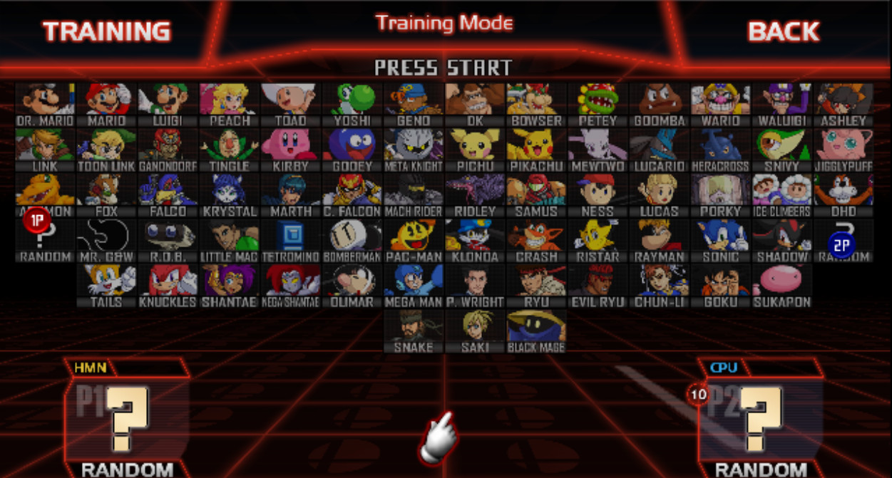 Alternate Character Select (Vanilla SSBC) Mod for Super Smash Bros. Crusade | SSBC Mods