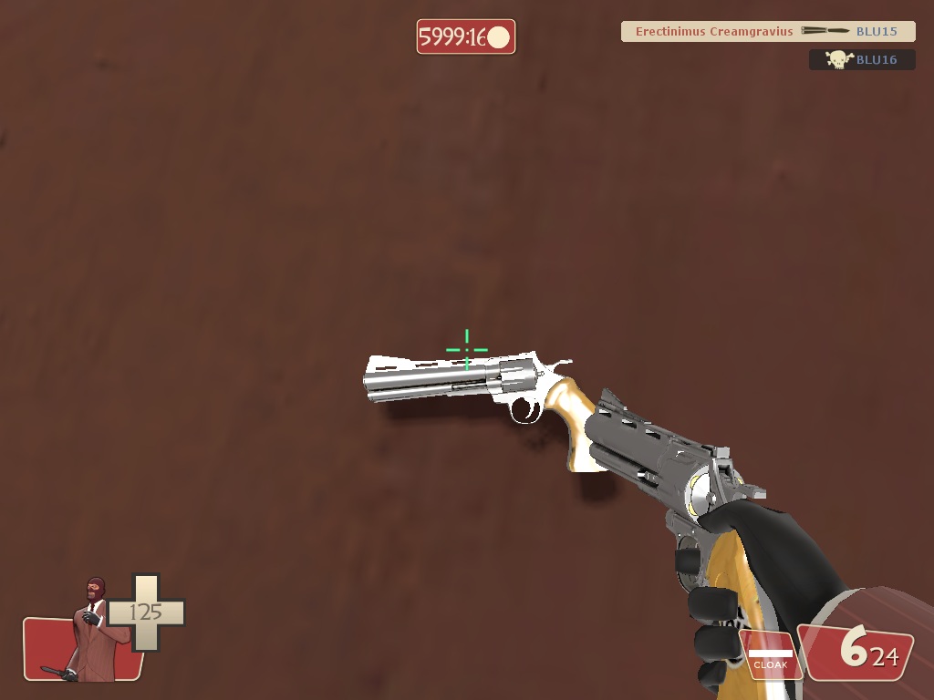 Nickel-Plated Colt Python w/ Wood Grip Mod for Team Fortress 2 | TF2 Mods