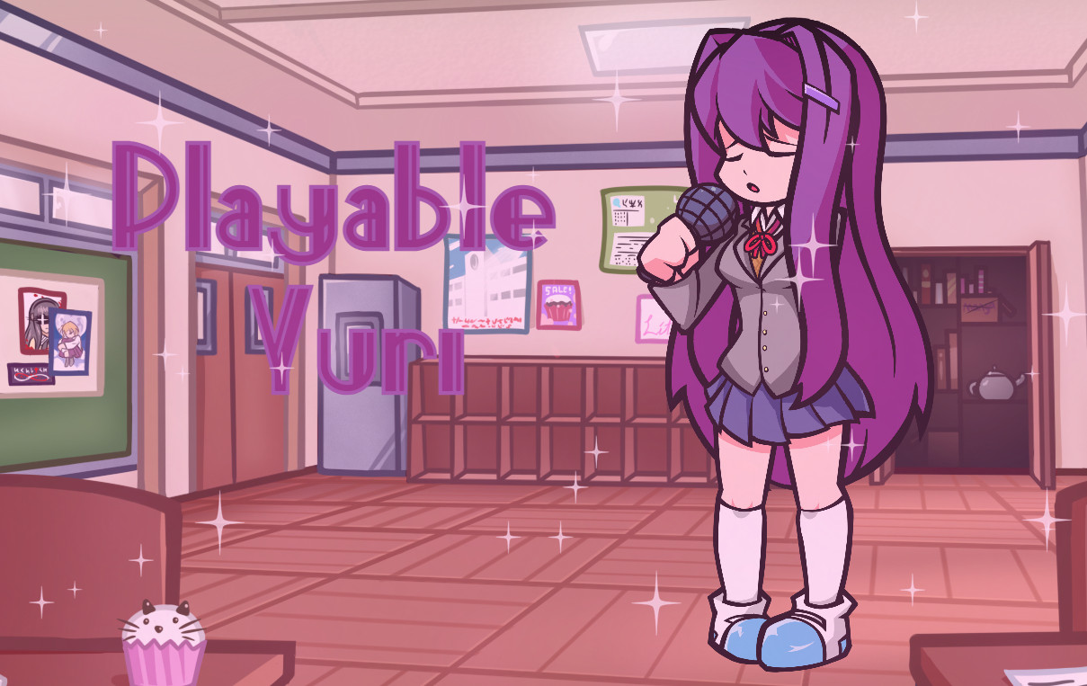 Playable Yuri (+ Alt idle) Mod for Friday Night Funkin' | FNF Mods