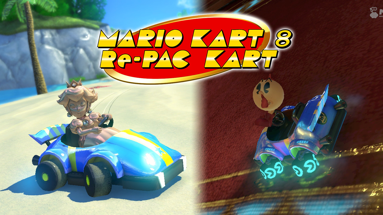 Pac-Man World Re-Pac Kart in MK8 Mod for Mario Kart 8 | MK8 Mods