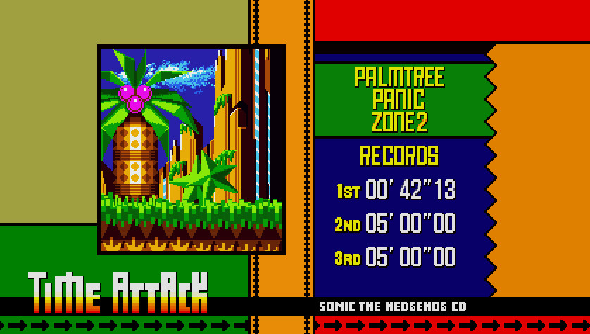 Faster TAttack Menu Mod for Sonic CD (2011) | SCD Mods