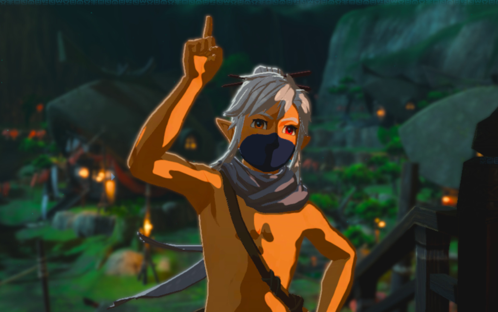 White hair Link with heterochromia Mod for The Legend of Zelda: Breath ...