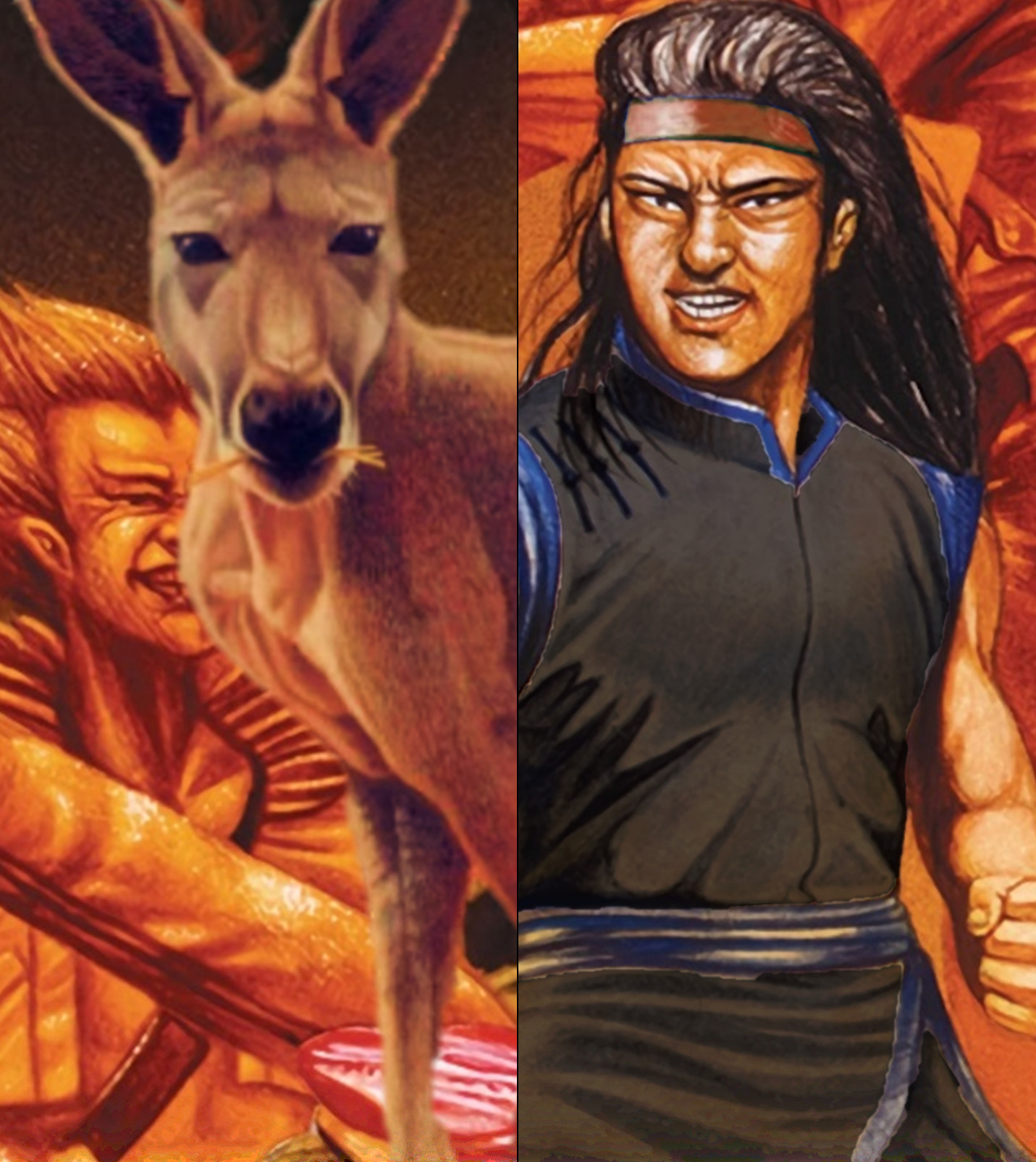 New Portraits for SOR3 Shiva and Roo [Streets of Rage 4] [Mods]