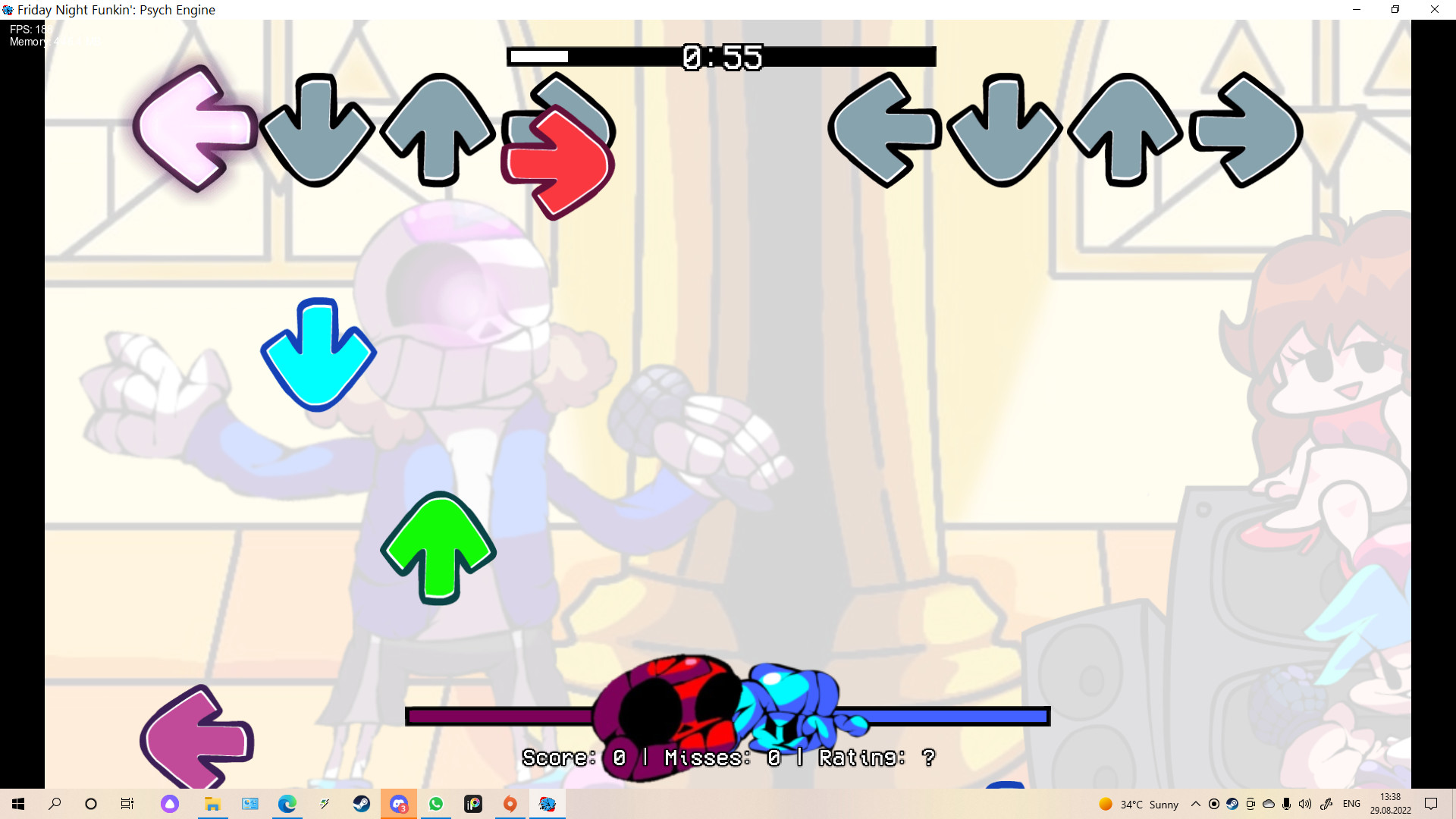 Vs Mister Sans Skeleton [Alpha] [Friday Night Funkin'] [Mods]