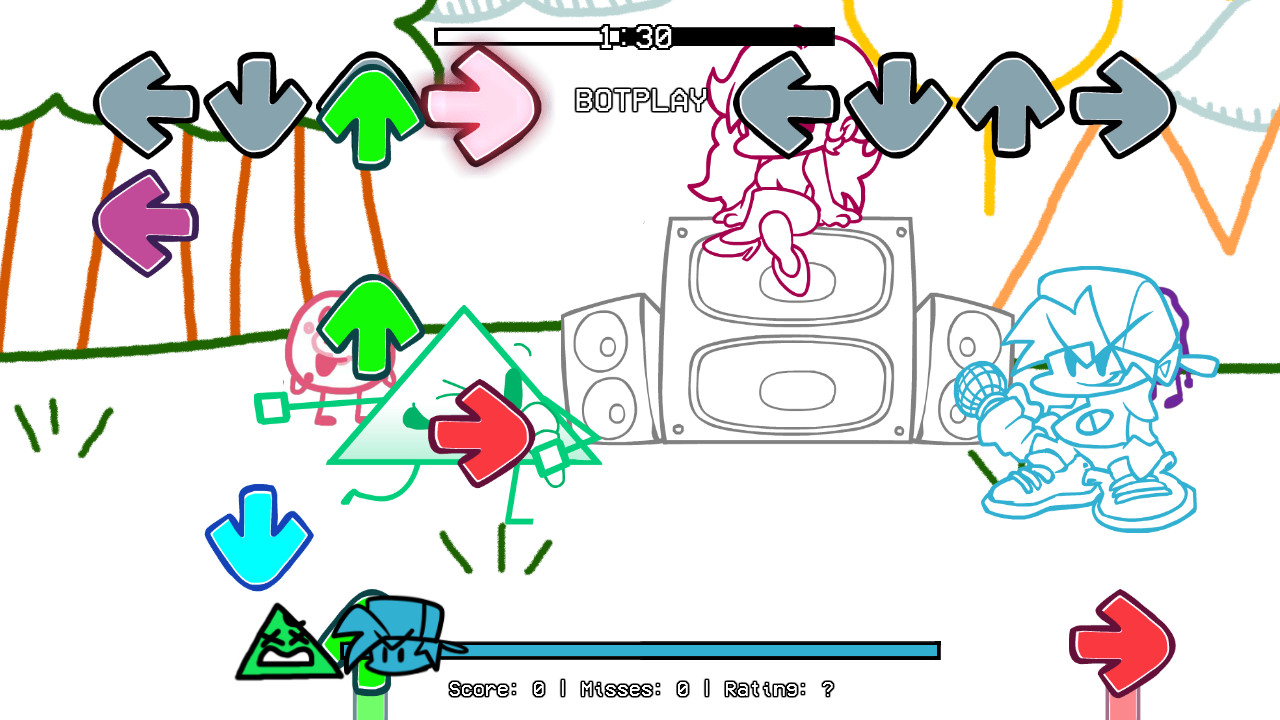 Drawn-Out Encounter! Vs. Oodle Mod for Friday Night Funkin' | FNF Mods