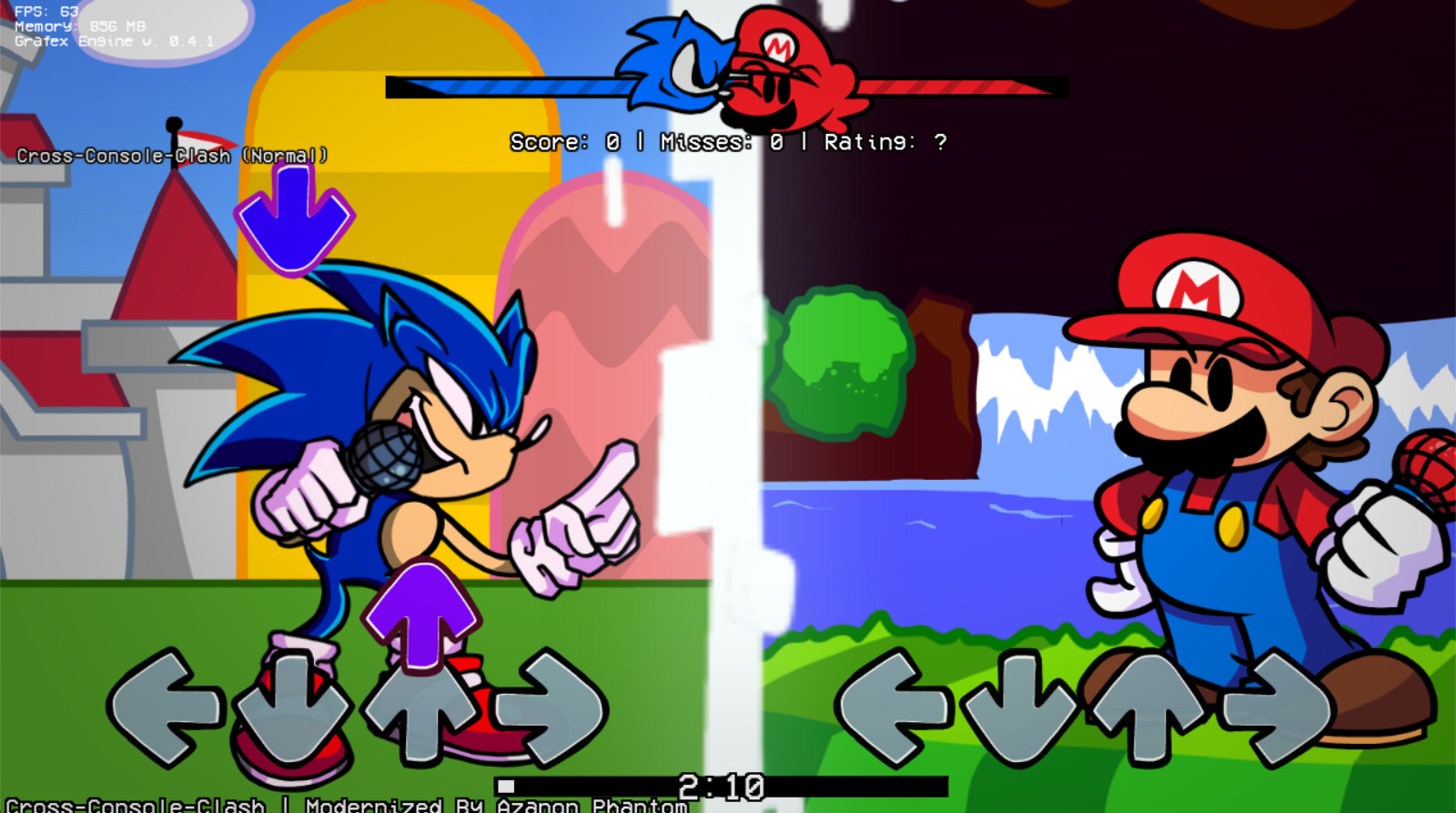 NSMB Funk Mix Cross Console Clash 2.0! Mod for Friday Night Funkin ...