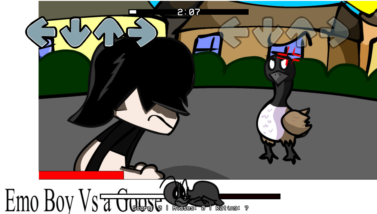 FNF: Emo boy Vs a funkin' Goose! Mod for Friday Night Funkin' | FNF Mods