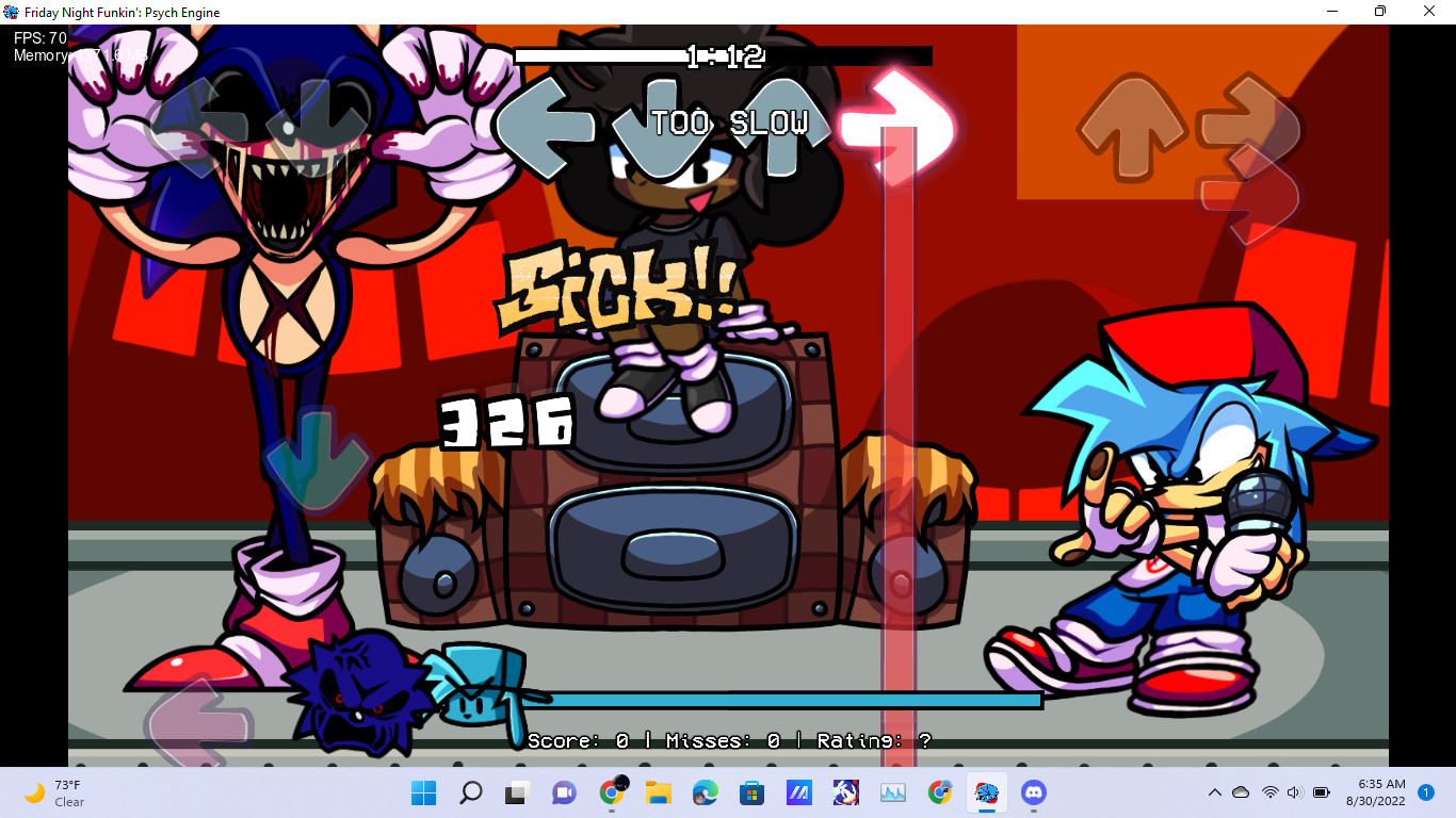 Fnf Vs Sonic.exe:You Cant Run Encore Project Mod for Friday Night ...