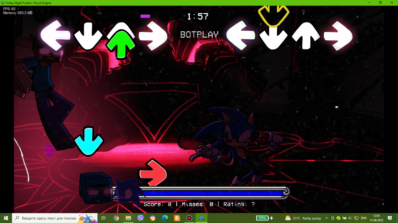 Devil's Gambit (Herobrine VS Sonic Agoti) Mod for Friday Night Funkin ...