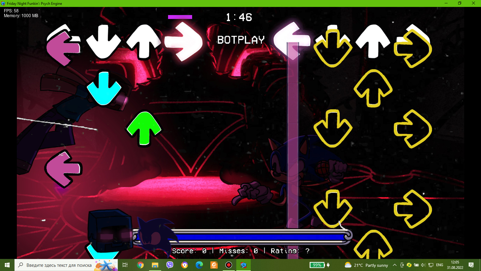 Devil's Gambit (Herobrine VS Sonic Agoti) Mod for Friday Night Funkin ...