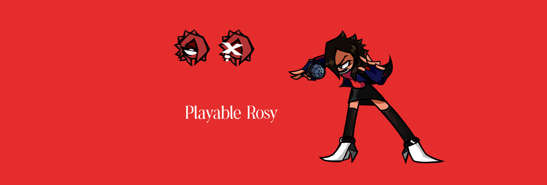 Playable Rosy Mod for Friday Night Funkin' | FNF Mods